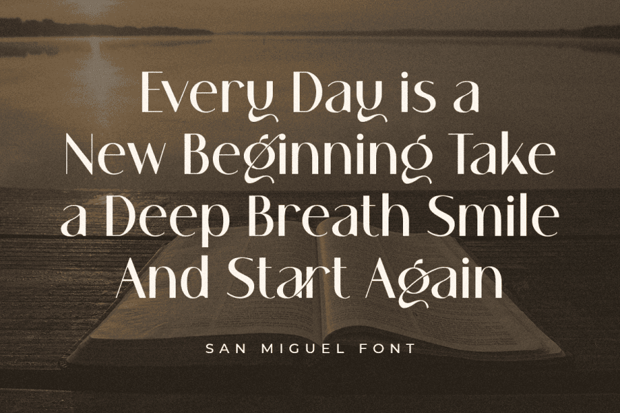 San Miguel Font · 1001 Fonts