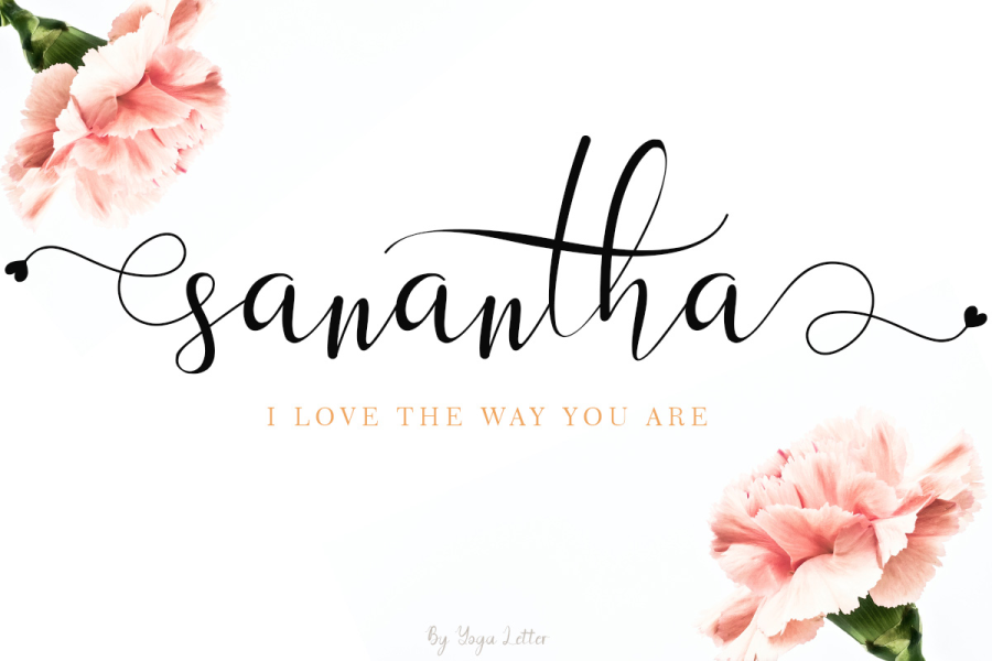 sanantha Font Family · 1001 Fonts