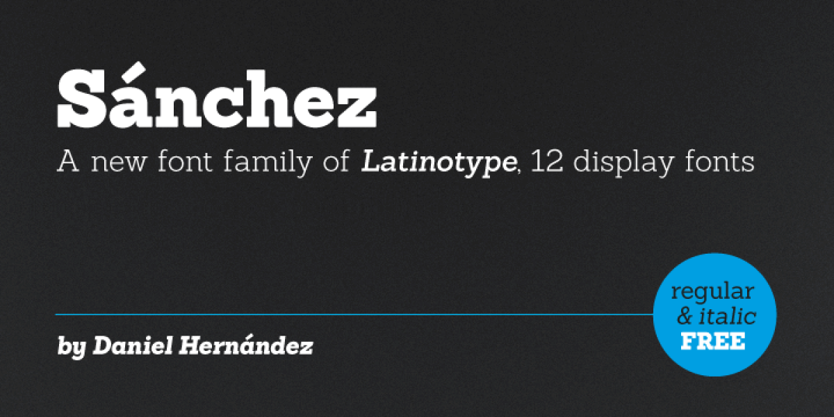 Sanchez Font Family · 1001 Fonts