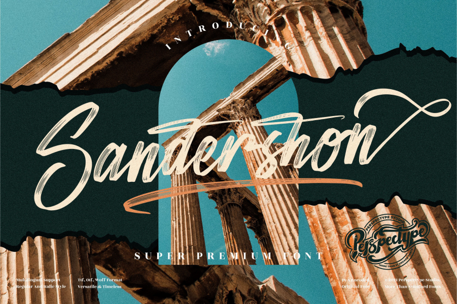 Sandershon Font Family · 1001 Fonts