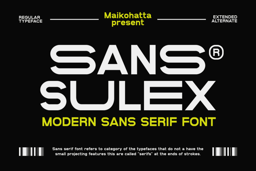 SANS SULEX Font · 1001 Fonts