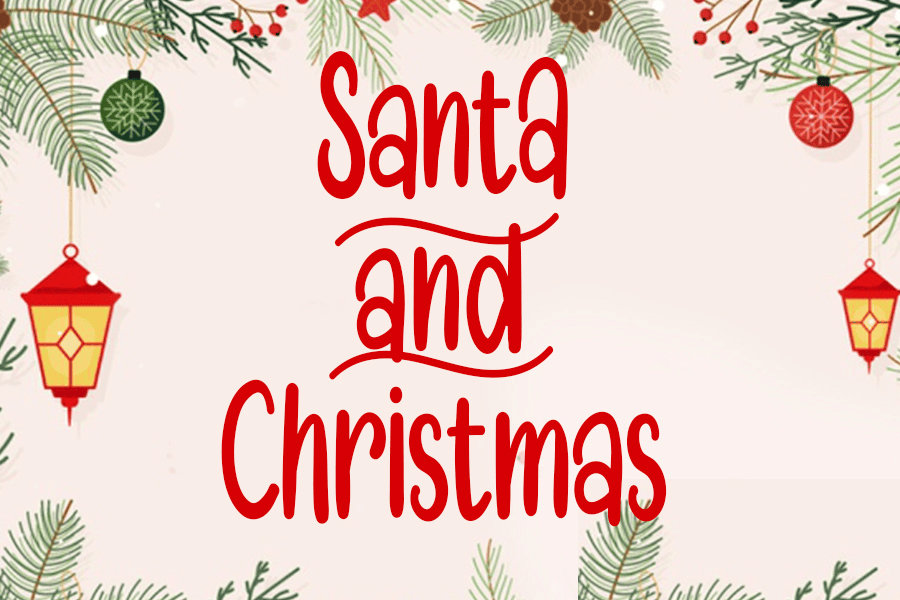 Santa And Christmas Font · 1001 Fonts
