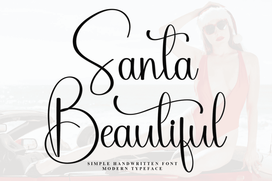 Santa Beautiful Font · 1001 Fonts