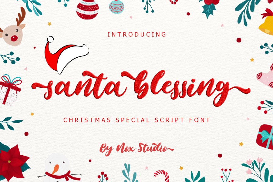 Santa Blessing Script Font · 1001 Fonts