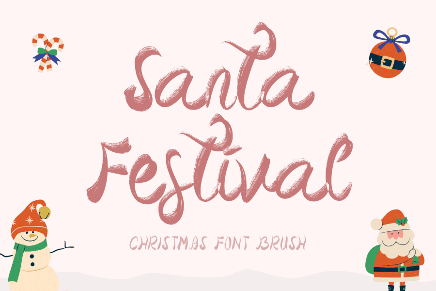 Santa Festival Font · 1001 Fonts