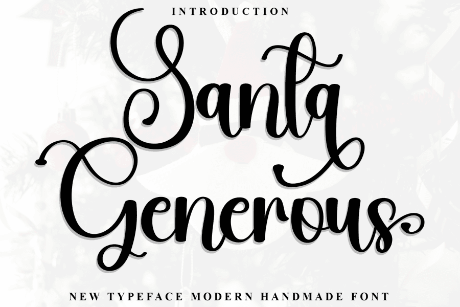 Santa Generous Font · 1001 Fonts
