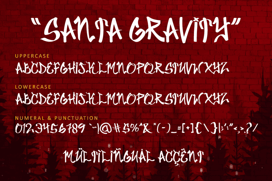 Santa Gravity Font · 1001 Fonts
