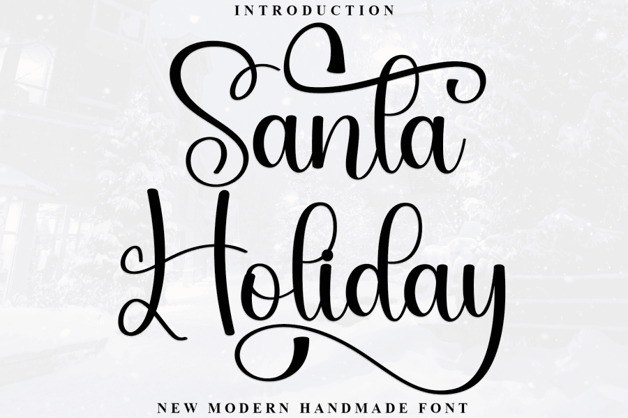 Santa Holiday Font · 1001 Fonts