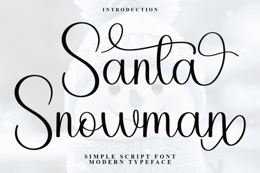 Santa Snowman Font · 1001 Fonts