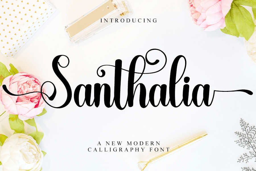 Santalia Font Family · 1001 Fonts