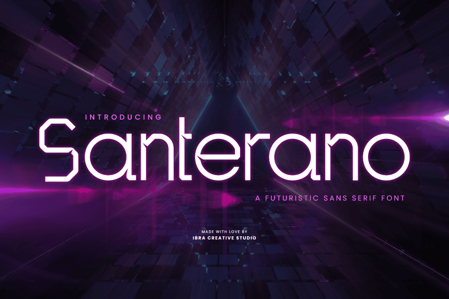 Santerano Font · 1001 Fonts
