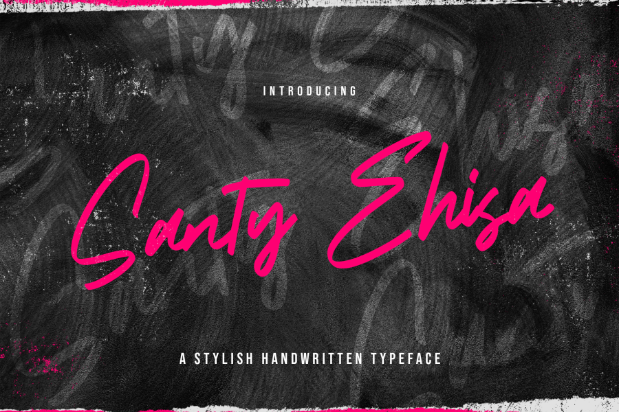 Santy Ehisa Font · 1001 Fonts