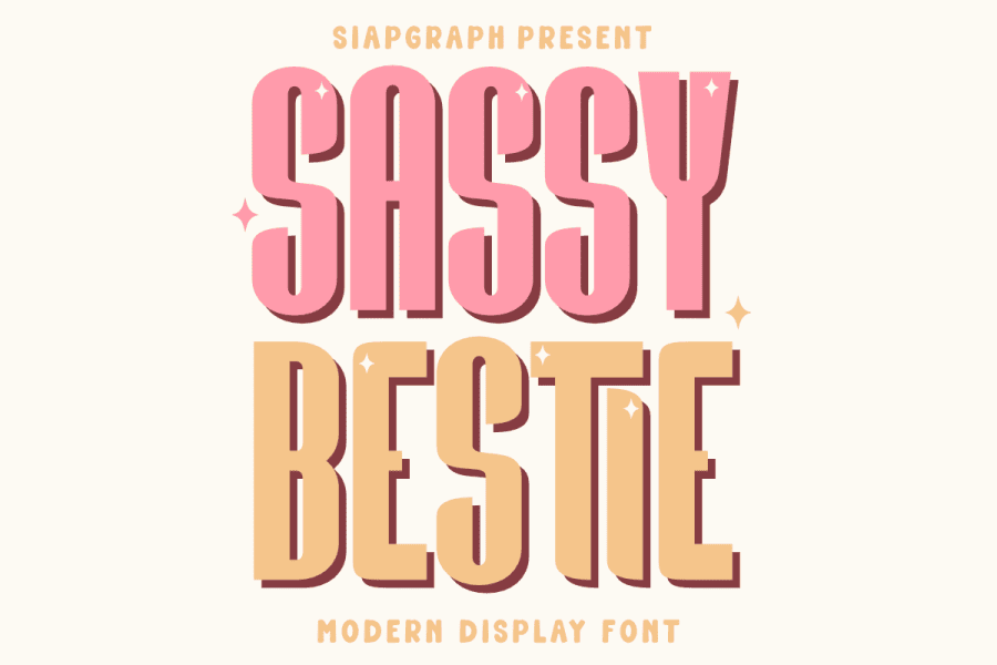 Sassy Bestie Font · 1001 Fonts