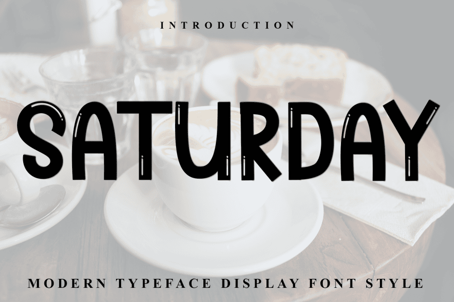 Saturday Again Font · 1001 Fonts