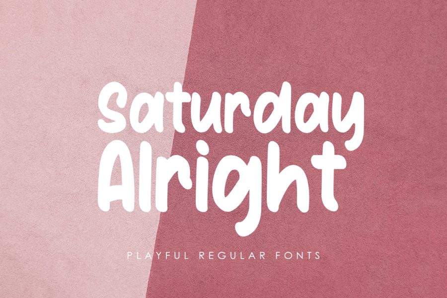 Saturday Alright Font · 1001 Fonts