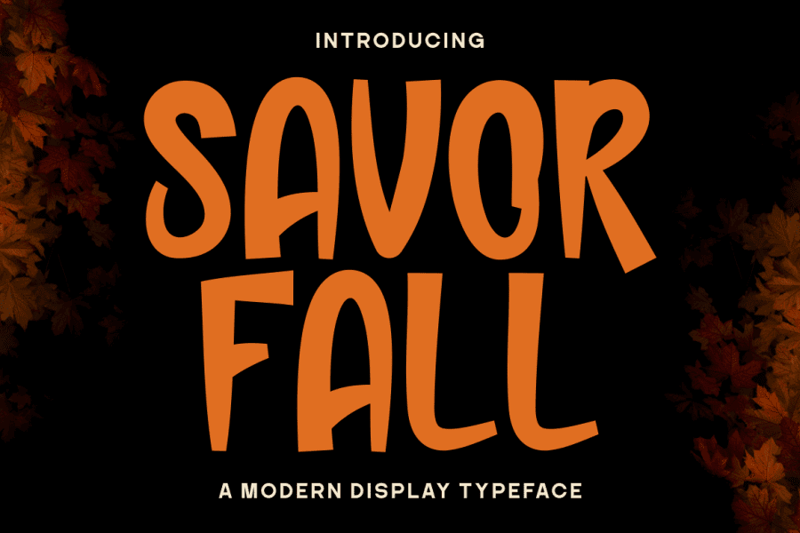 Savor Fall Font · 1001 Fonts
