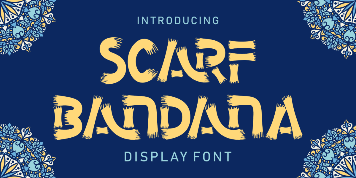 Scarf Bandana Font · 1001 Fonts