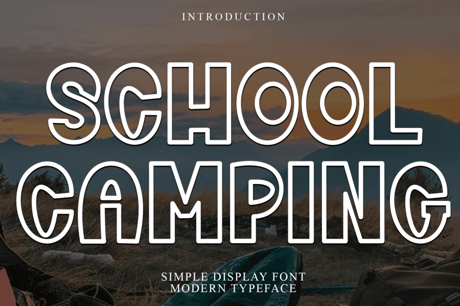 School Camping Font · 1001 Fonts