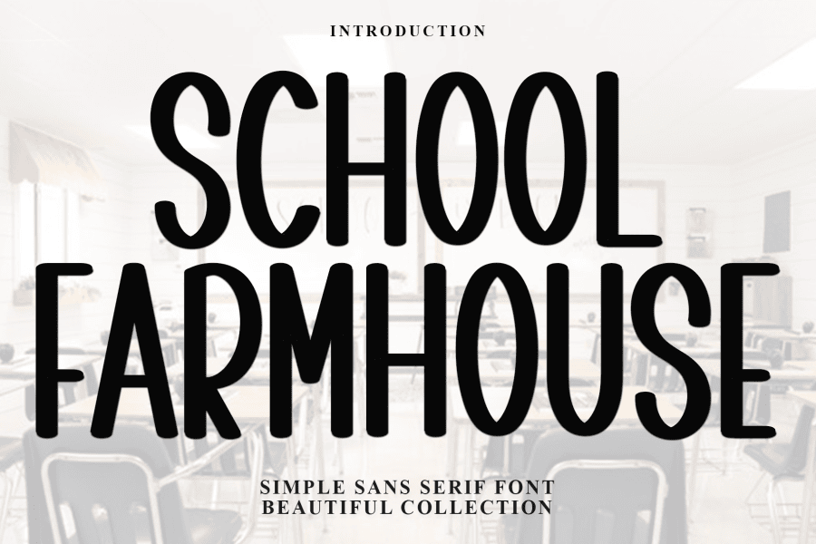 School Farmhouse Font · 1001 Fonts