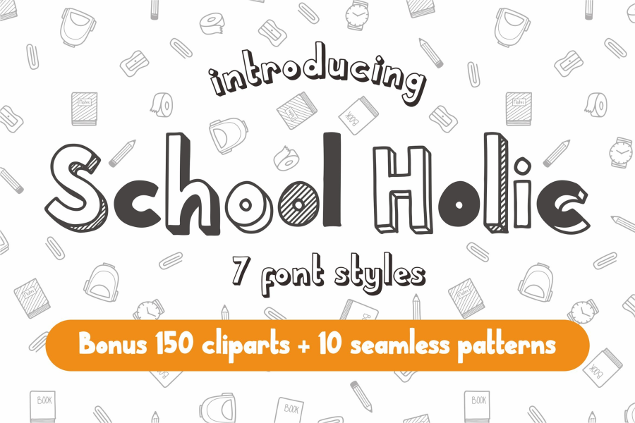 School Holic Font Family · 1001 Fonts