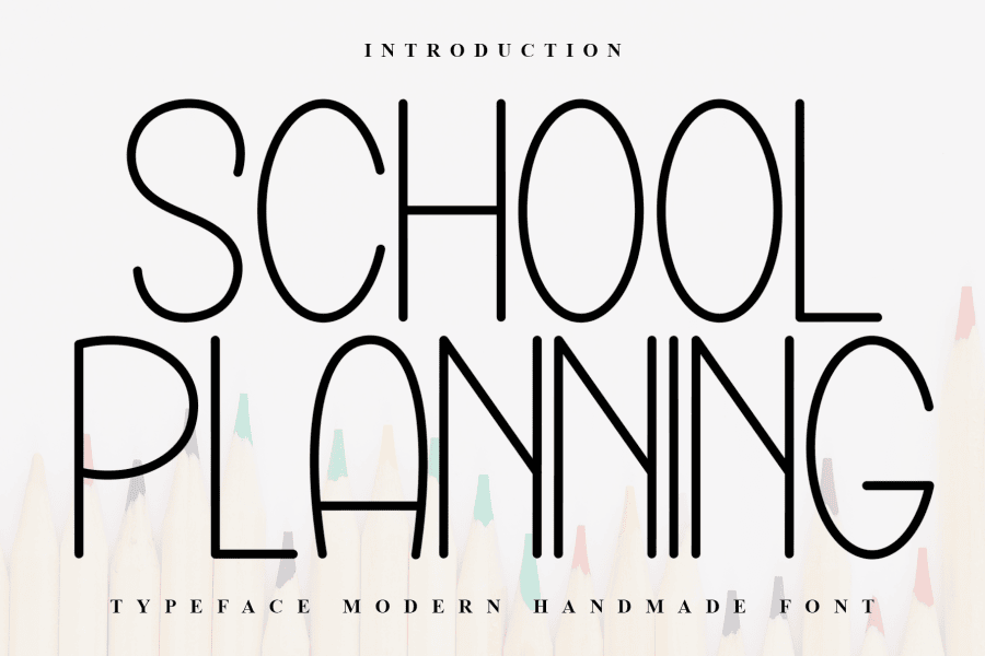 School Planning Font · 1001 Fonts