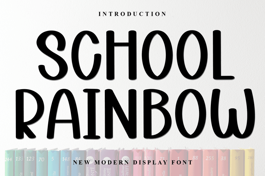 School Rainbow Font · 1001 Fonts