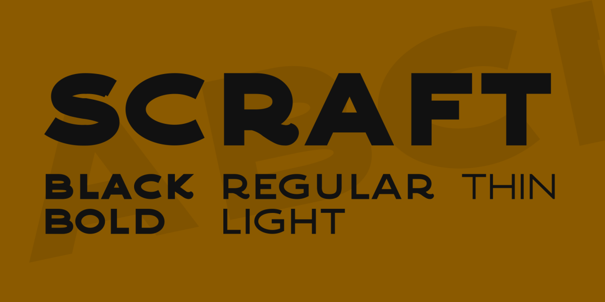 Scraft Font Family · 1001 Fonts