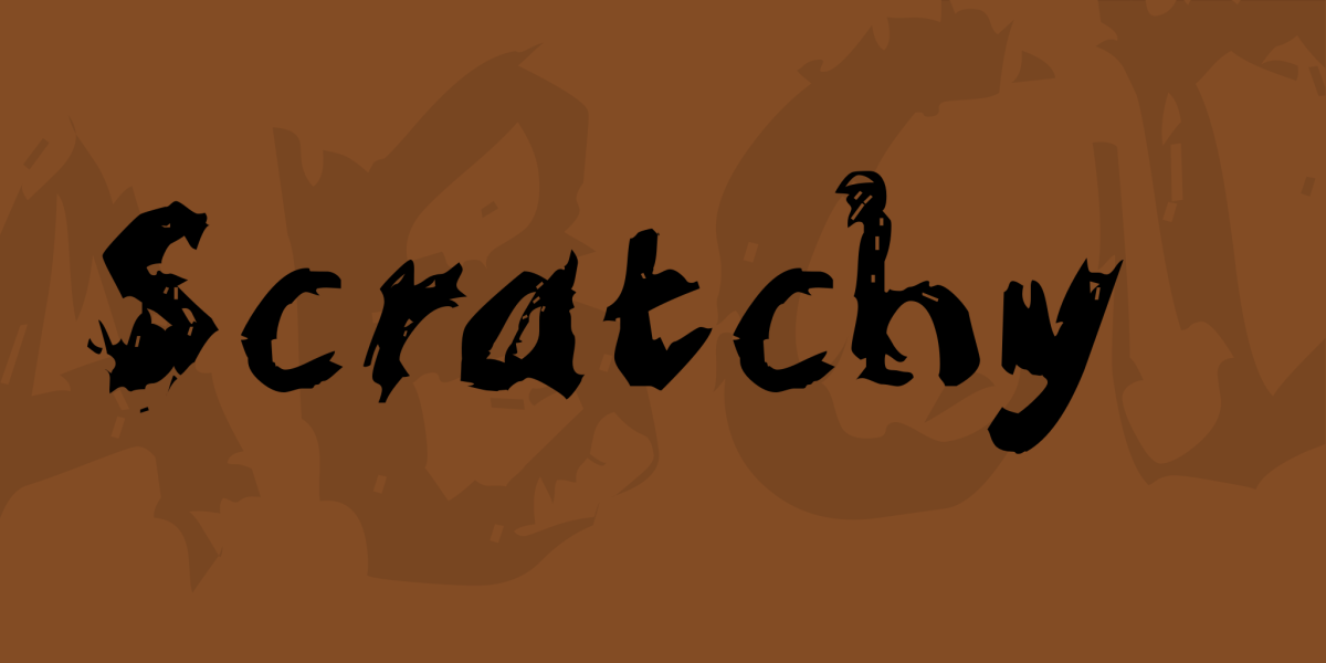 Scratchy Font · 1001 Fonts