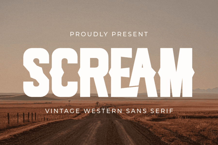 Scream Font · 1001 Fonts