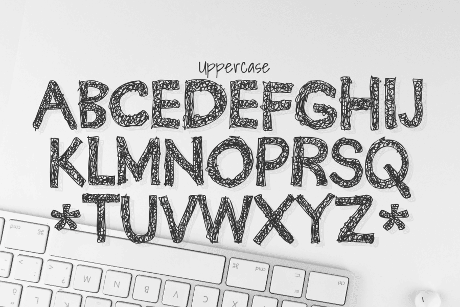 Scribble Hummble Font · 1001 Fonts