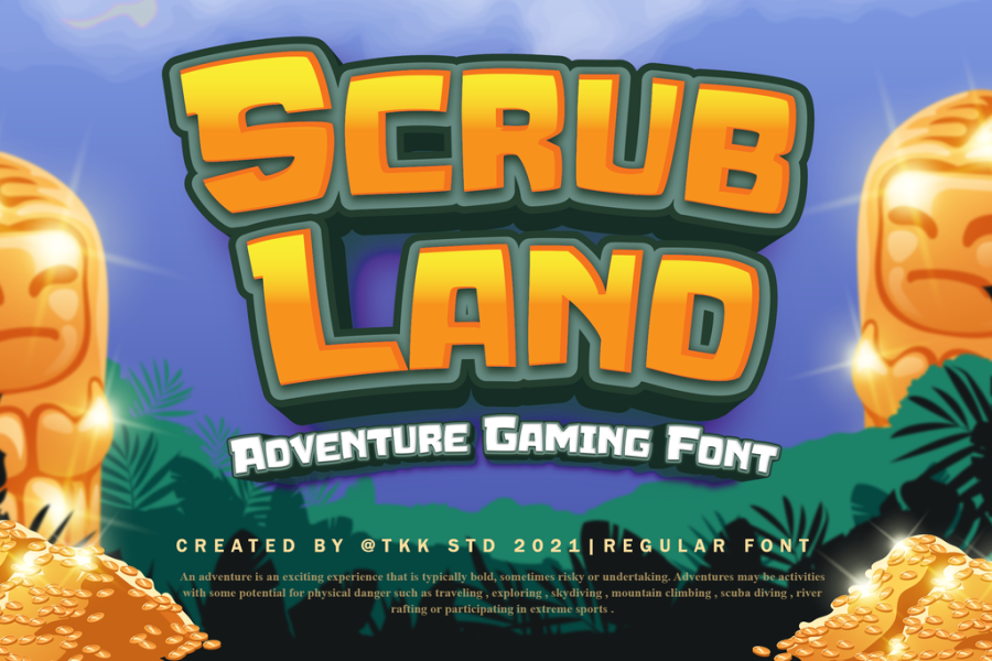 SCRUBLAND Font · 1001 Fonts