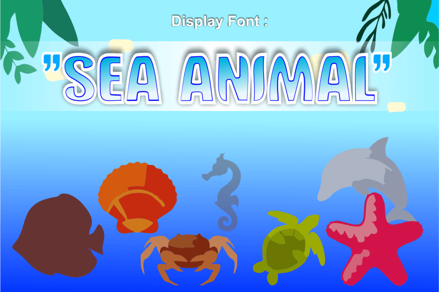 Sea Animal Font · 1001 Fonts