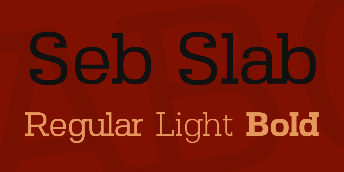 Seb Slab Font Family · 1001 Fonts