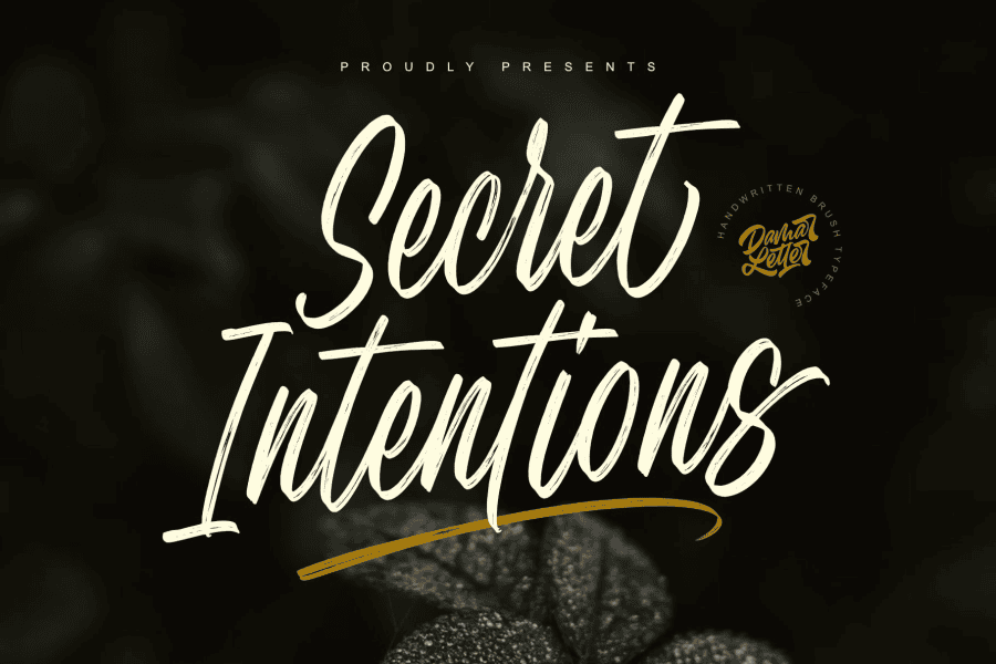 Secret Intentions Font · 1001 Fonts