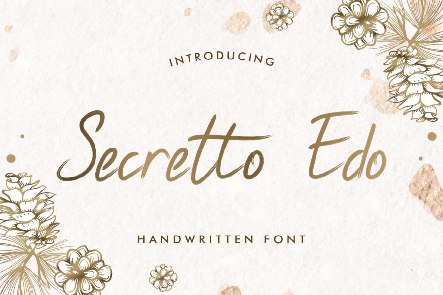 Secretto Edo Demo Font · 1001 Fonts