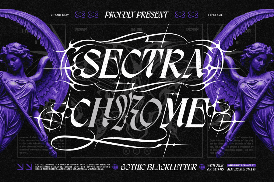 Sectra Chrome Font · 1001 Fonts