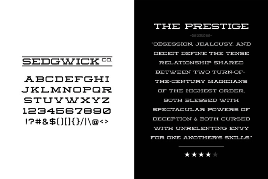 Sedgwick Co Font · 1001 Fonts