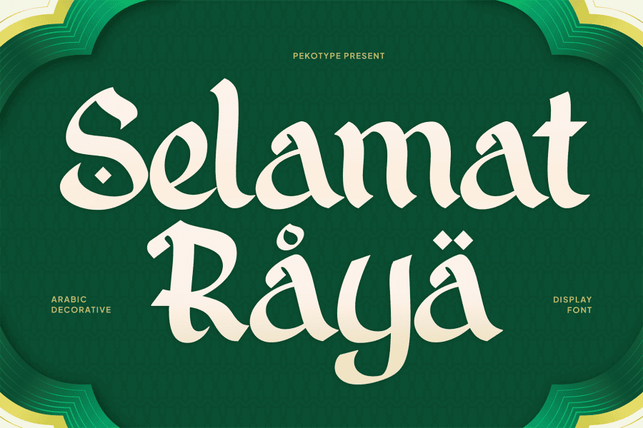 Selamat Raya Font · 1001 Fonts