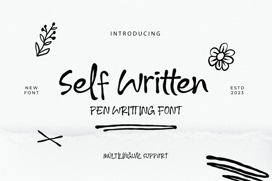 Self Written Demo Font · 1001 Fonts