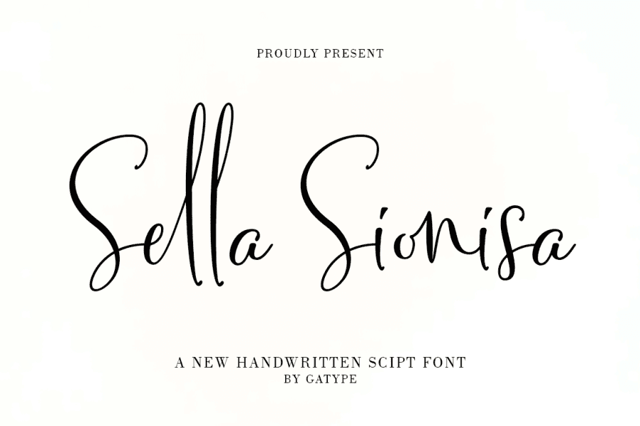 Sella Sionisa Font · 1001 Fonts