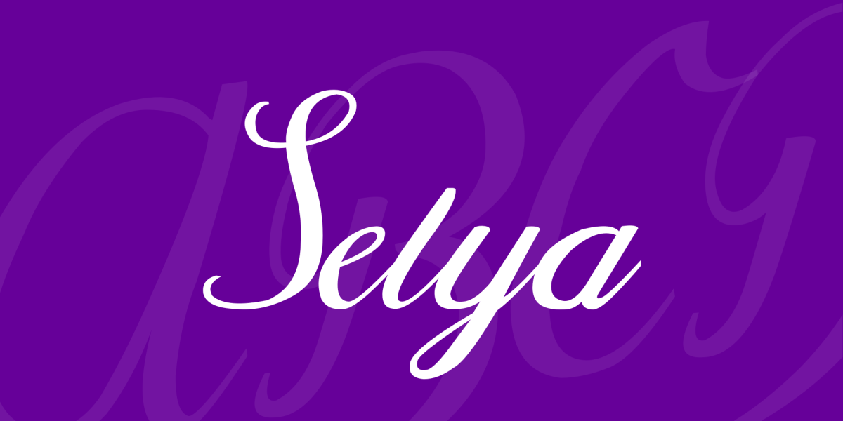 Selya Font · 1001 Fonts