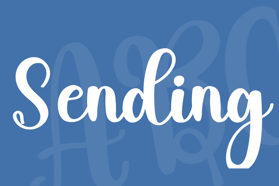 Sending Font · 1001 Fonts