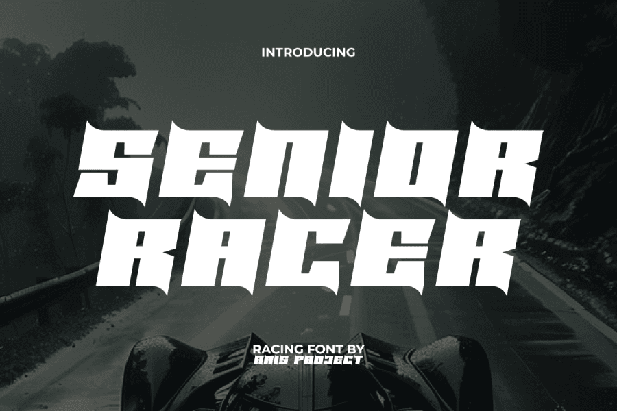 Senior Racer Demo Font · 1001 Fonts