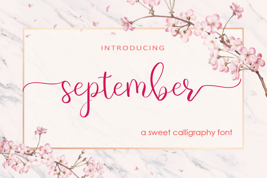 september Font · 1001 Fonts