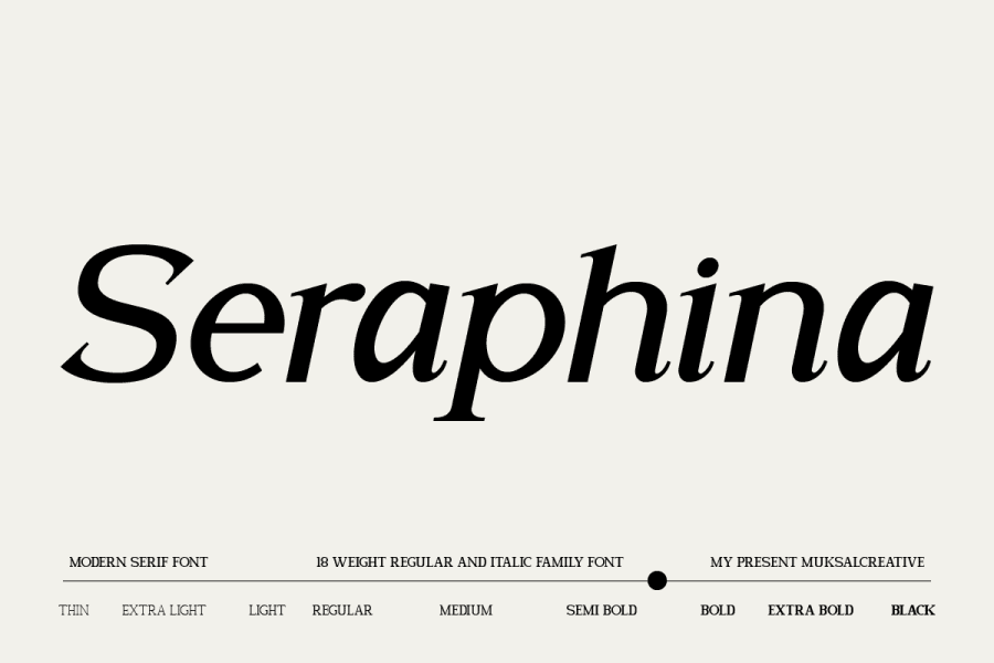 Seraphina Font Family · 1001 Fonts