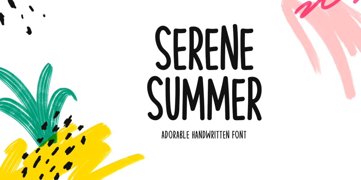 Serene Summer Font · 1001 Fonts