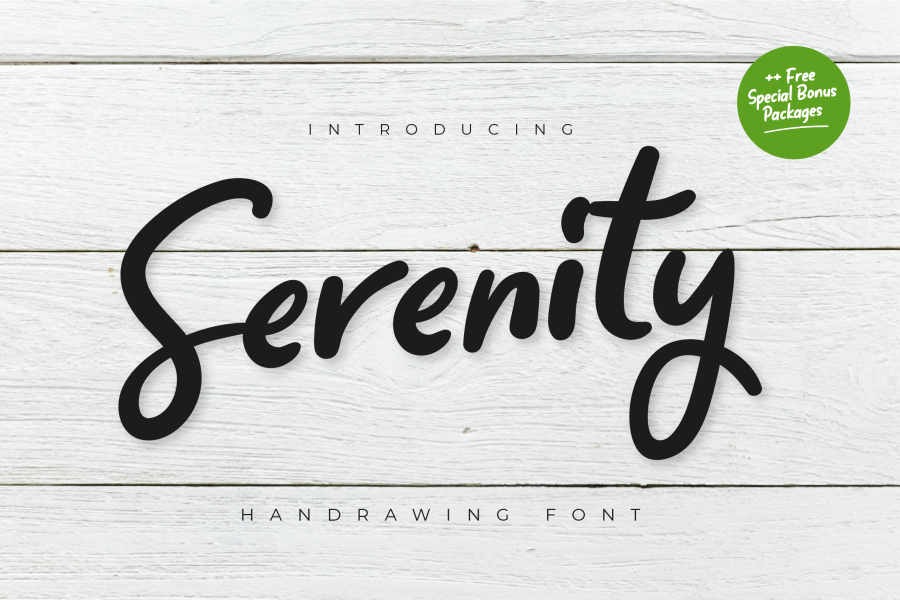 Serenity Font · 1001 Fonts