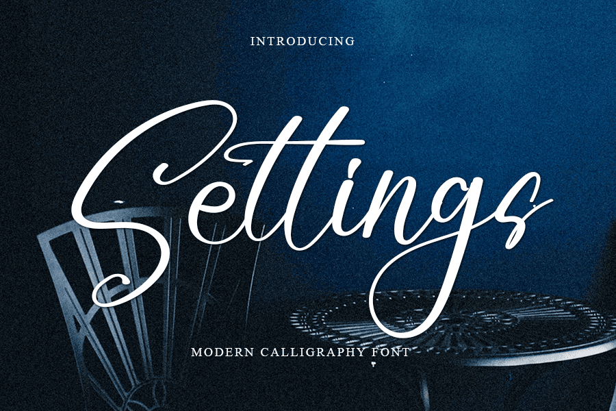 Settings Font · 1001 Fonts