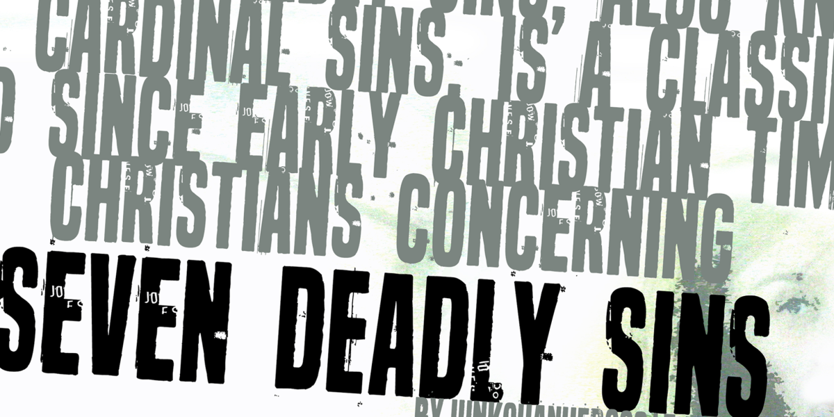 Seven deadly sins Font · 1001 Fonts