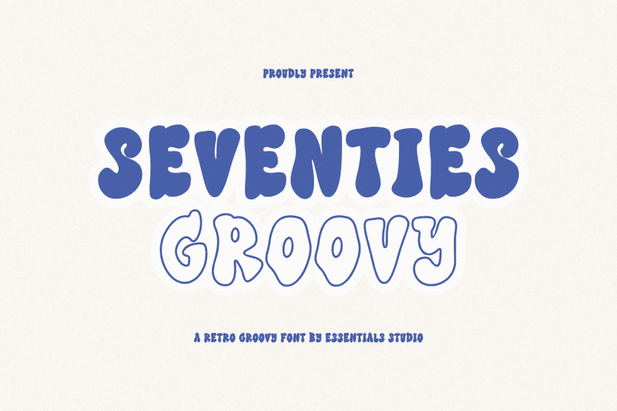 SEVENTIES GROOVY Font Family · 1001 Fonts